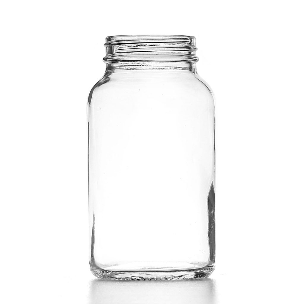 250ml Clear Powder Glass Jar R3/48 | Nekem Packaging